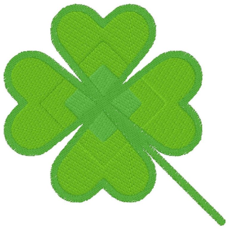 Detelina s četri lista FL-0025 » Embroidery Srbija - Mašinski vez ...