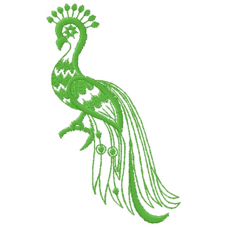 Paun u jednoj boji FREE-0008 » Embroidery Srbija - Mašinski vez ...